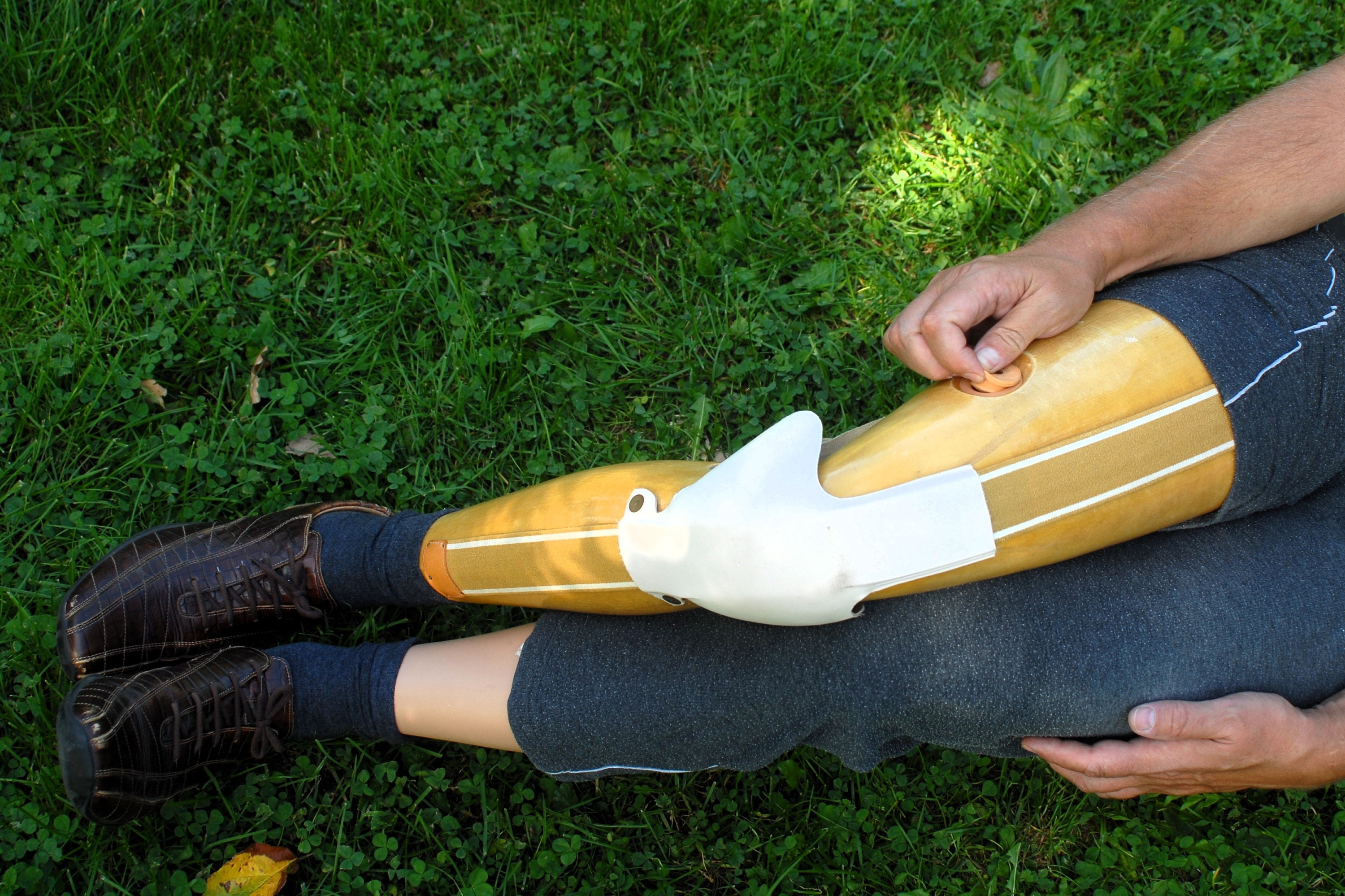 Very Nice Right German Mens Wooden Leg Prosthetic Leg Above Knee ...