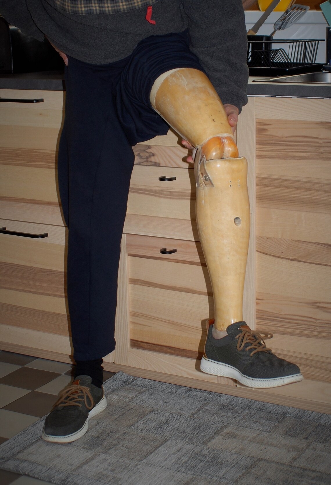 German Mens Wooden Leg Prosthetic Leg Above Knee Amputee - Etsy