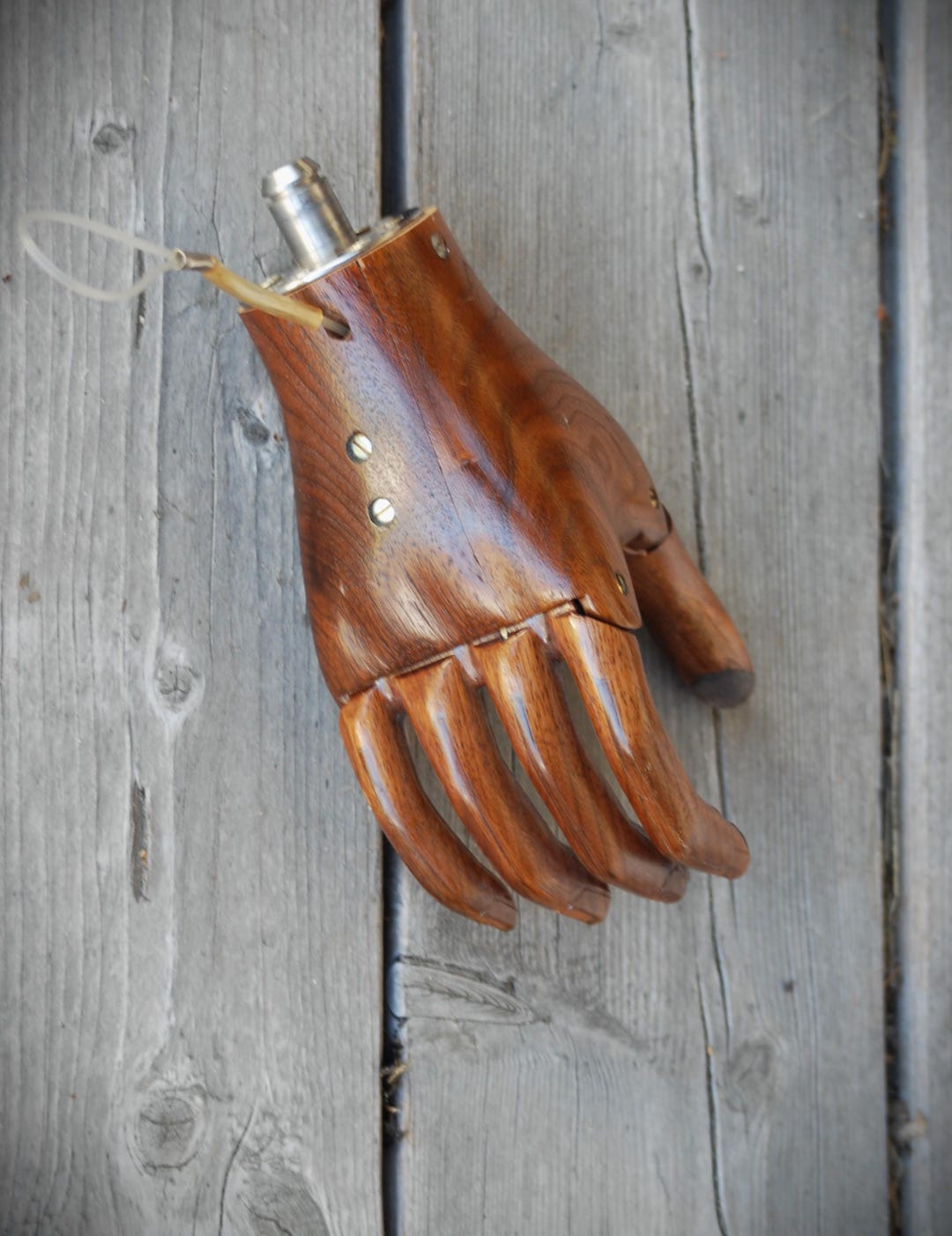 Rare Early 1960s German Huefner Hand Wooden Prosthetic Hand Steampunk ...
