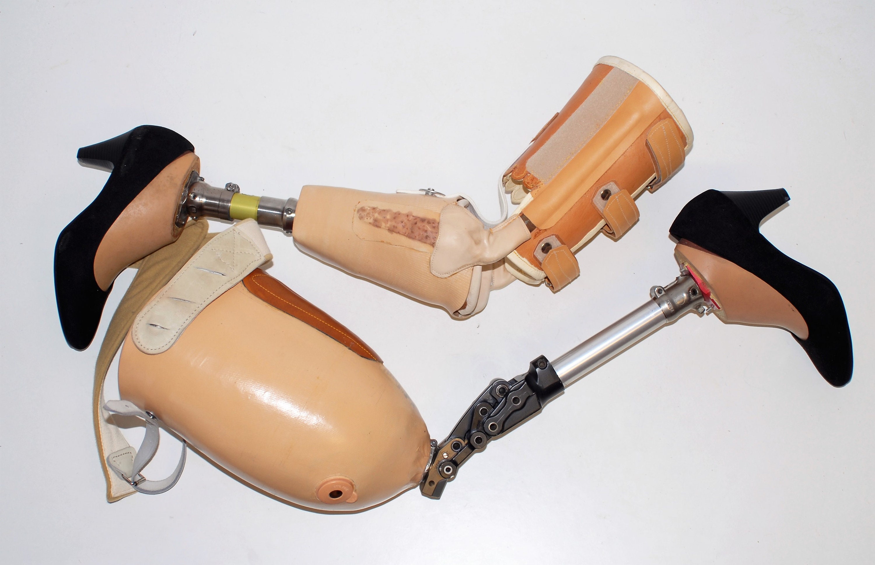 Vintage Rare Pair of Womens Prosthetic Leg Above Knee and Below Knee ...