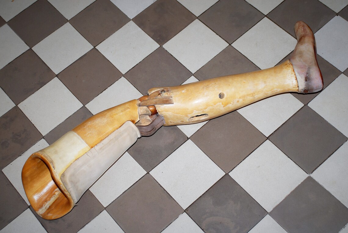 German Mens Wooden Leg Prosthetic Leg Above Knee Amputee - Etsy
