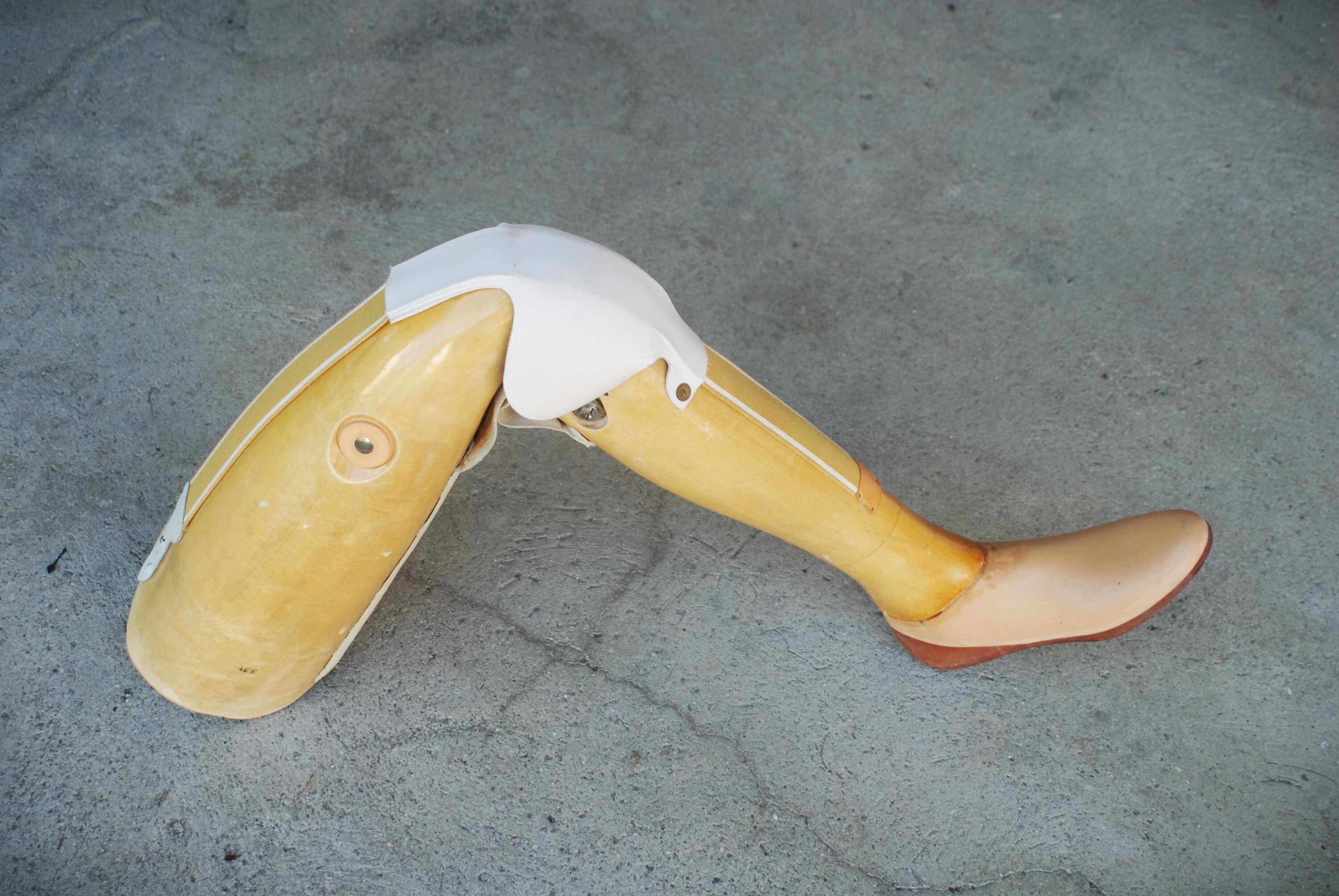 Very Nice Right German Mens Wooden Leg Prosthetic Leg Above Knee ...