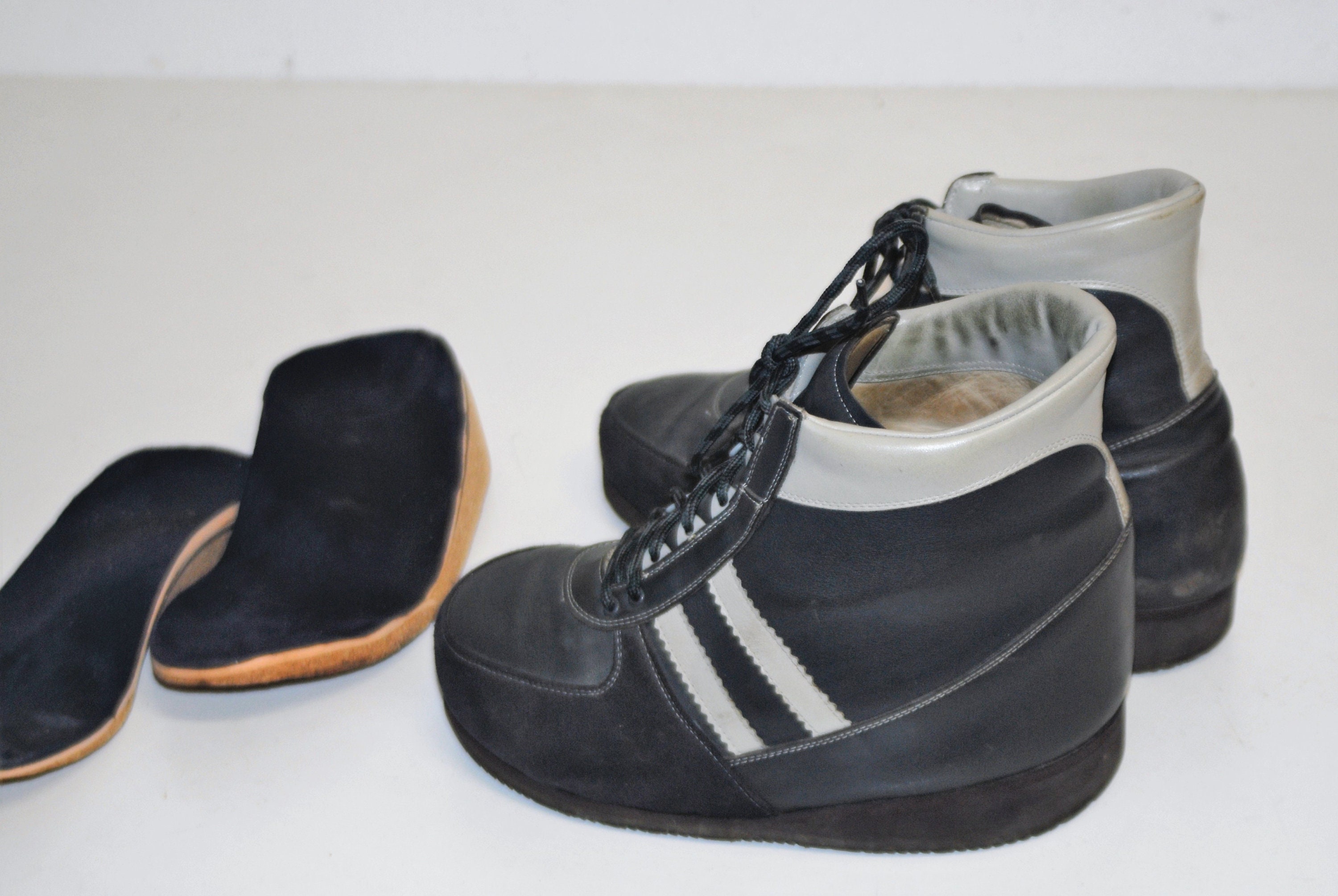 Bulky Mens Orthopedic Shoes Boots Right Partial Foot Amputee Steampunk