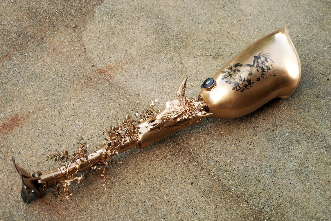 Unique STEAMPUNK Gothic Womens Prosthetic Leg Above Knee Amputee ...