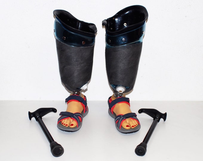 Rare Pair of Womens Stubbies Stubby Prosthetic Leg Bilateral Above Knee ...