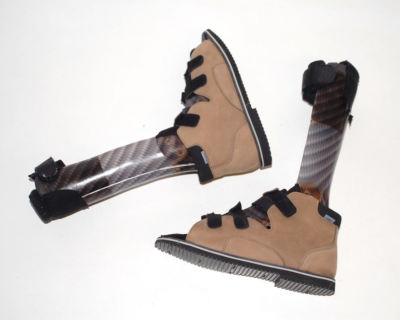 Rare Pair Small Leg Braces AFO Callipers With Orthopedic Shoes ...