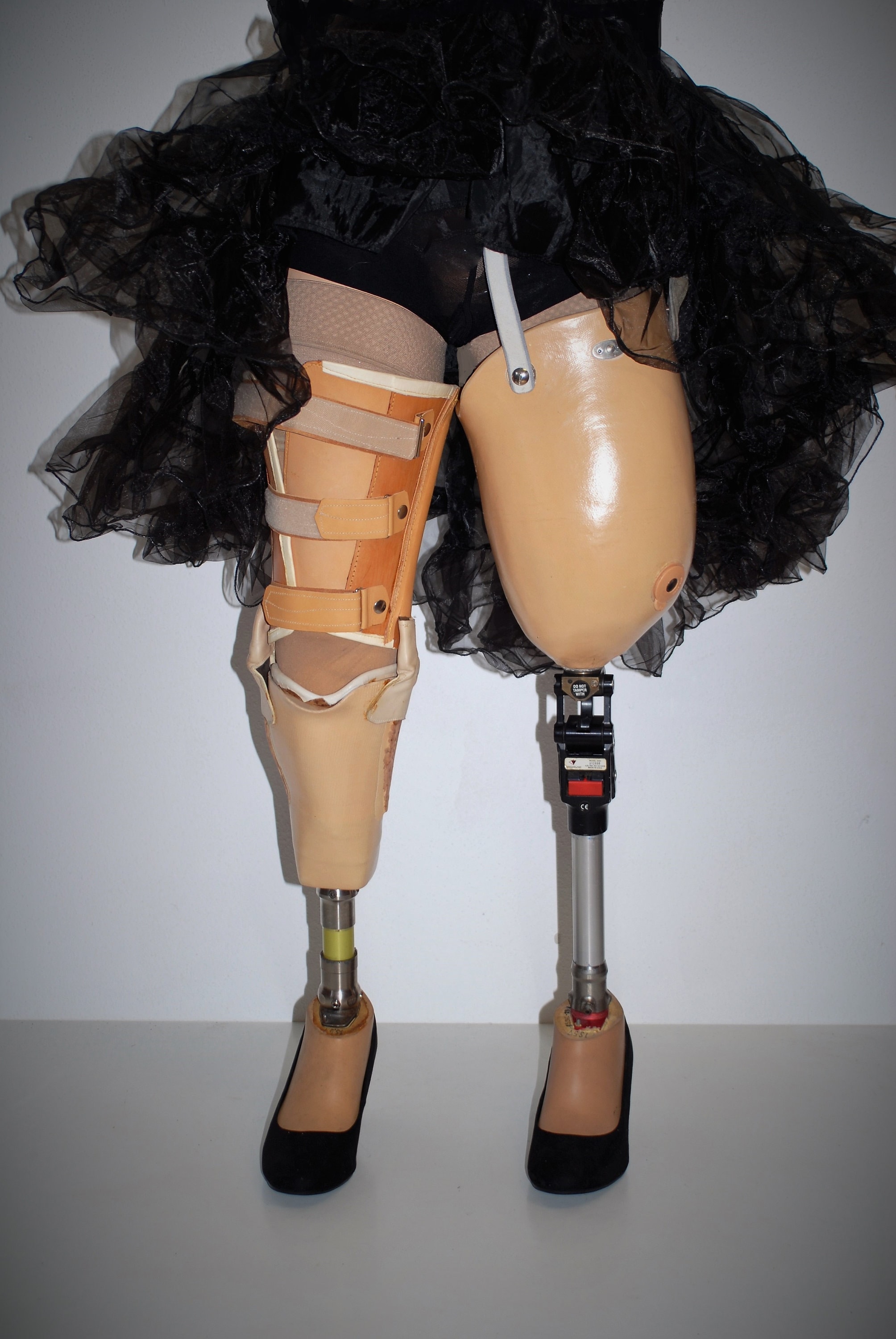 Vintage Rare Pair of Womens Prosthetic Leg Above Knee and Below Knee ...