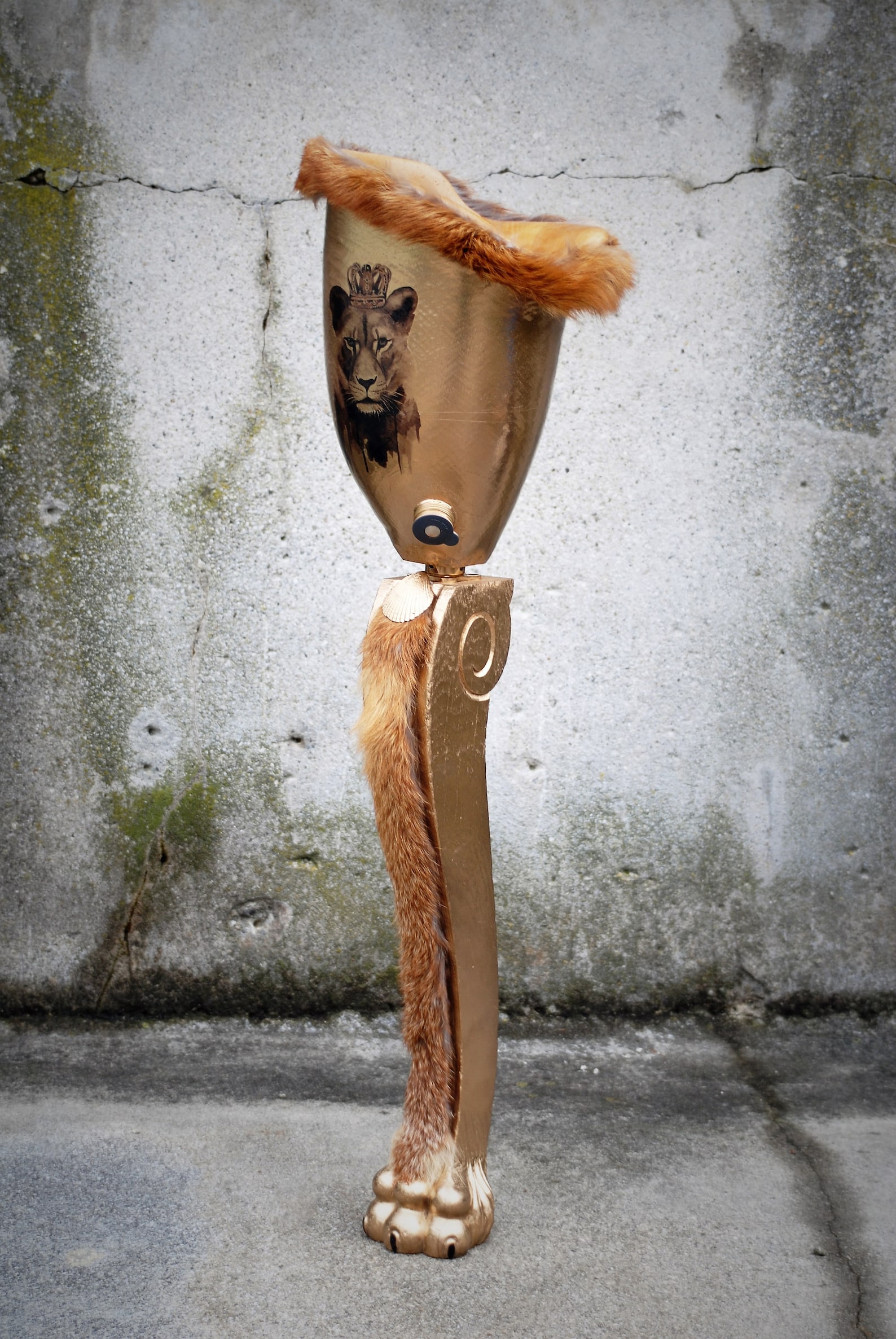 Extraordinary Rare Womens Romantic "miss Lionheart" Pegleg Prosthetic ...