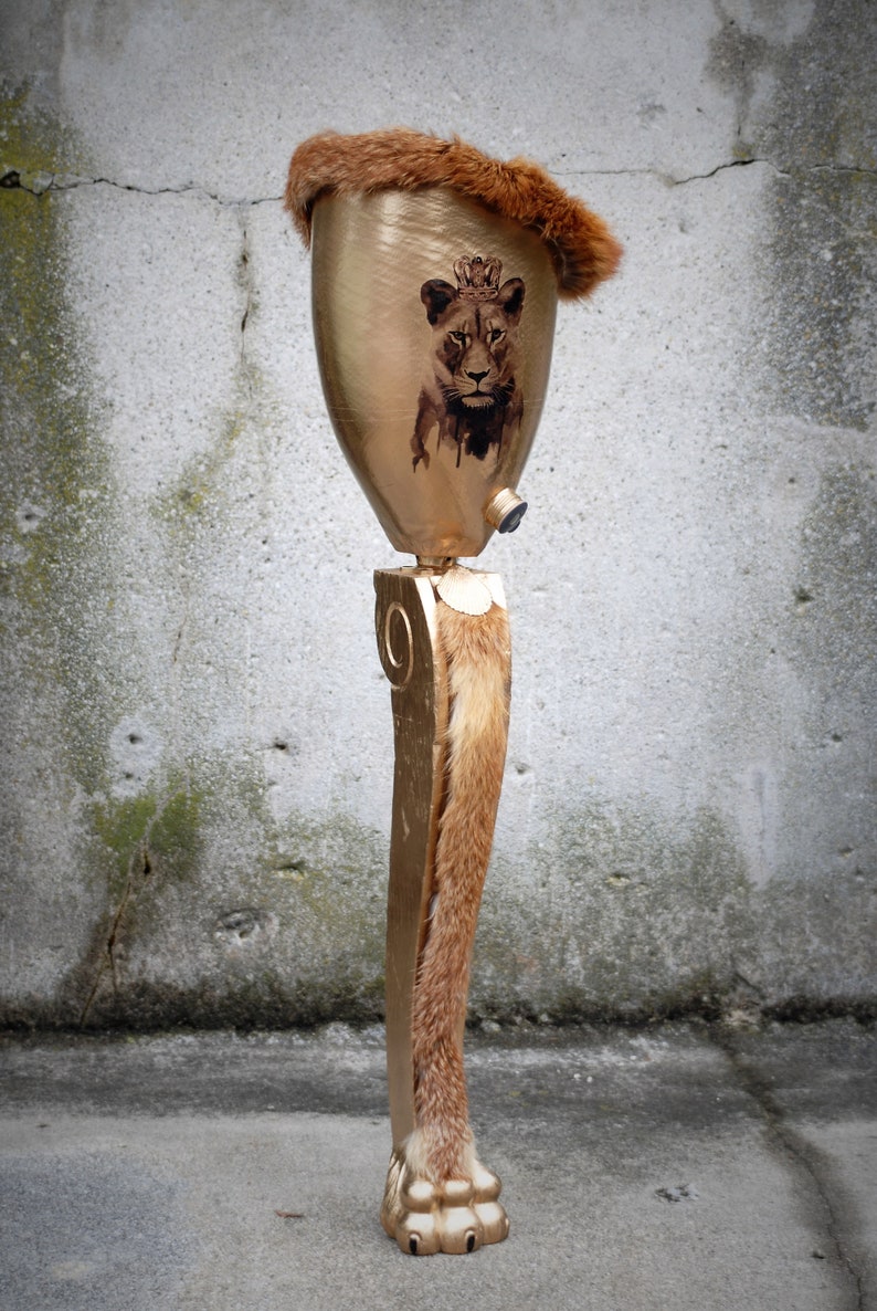 Extraordinary Rare Womens Romantic "miss Lionheart" Pegleg Prosthetic ...