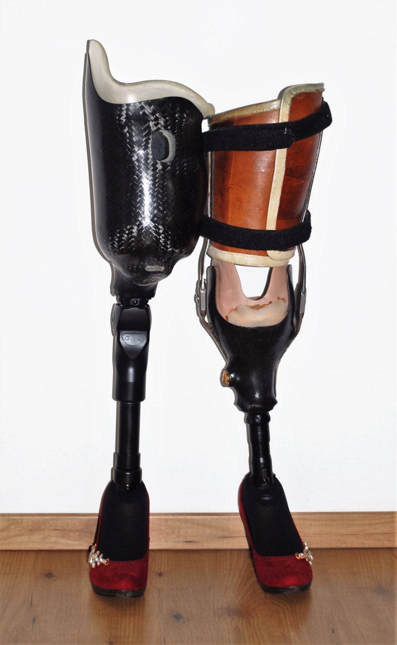 Vintage Rare Pair of Womens Prosthetic Leg Double Leg Amputee High ...