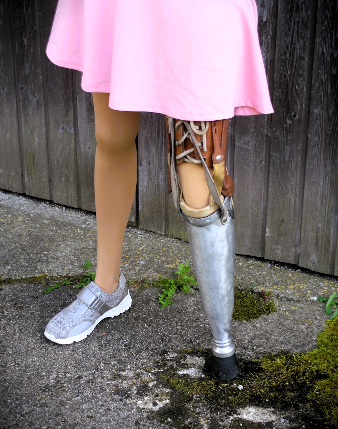 Extraordinary French Metal and Leather Pegleg Prosthetic Leg Below Knee ...