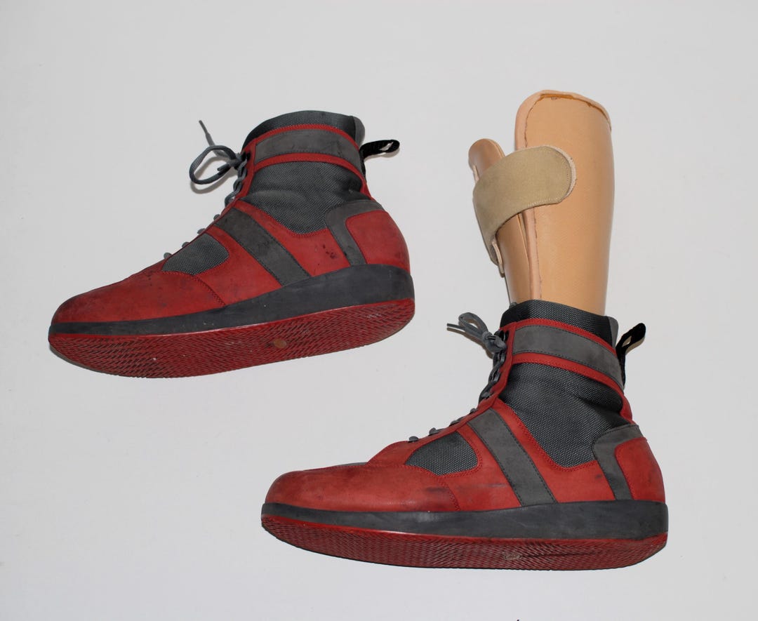 XL Orthopedic Shoes Boots With Left Rigid AFO Brace Legbrace Leg Brace ...