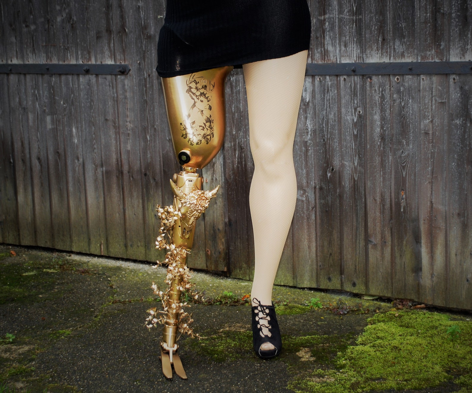 Unique STEAMPUNK Gothic Womens Prosthetic Leg Above Knee - Etsy