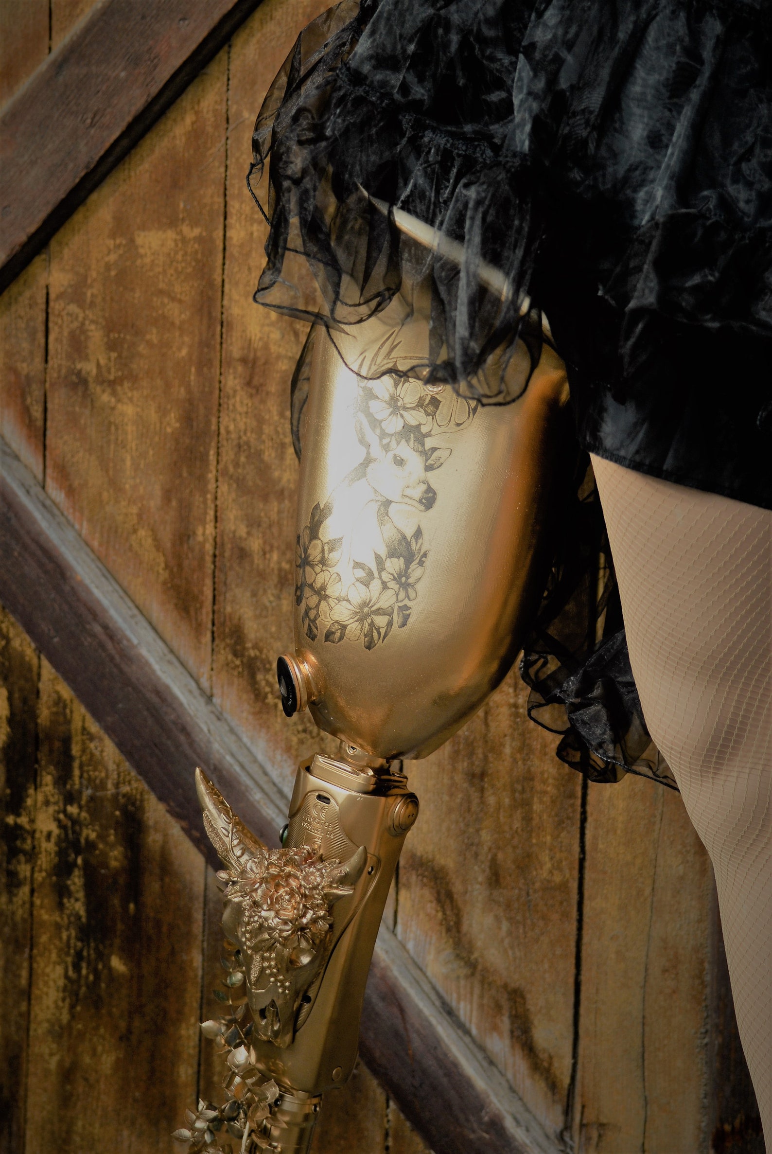 Unique STEAMPUNK Gothic Womens Prosthetic Leg Above Knee Amputee ...