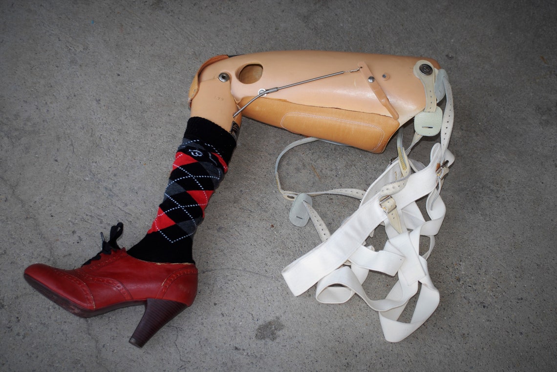 Hot German Womens Wooden Leg High Heel Prosthetic Leg Above Knee ...