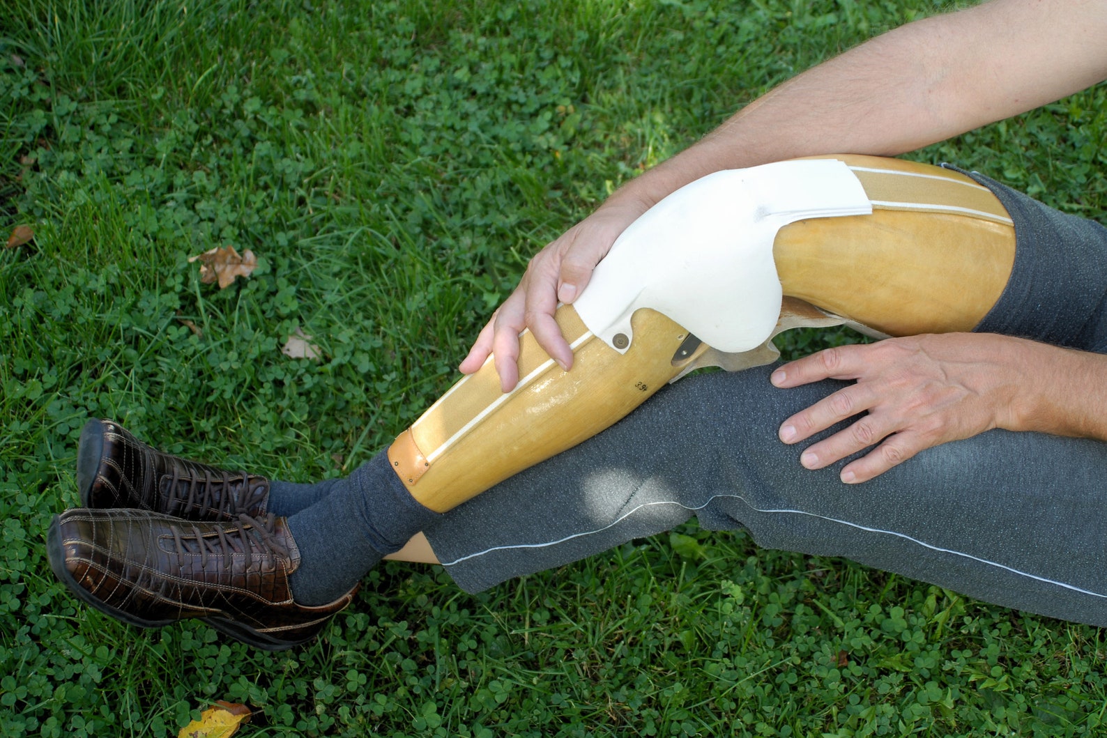 Very Nice Right German Mens Wooden Leg Prosthetic Leg Above Knee ...