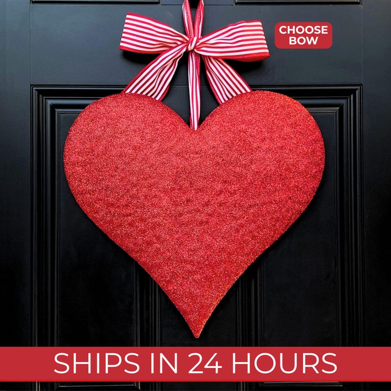 February Valentine Wreath - Etsy