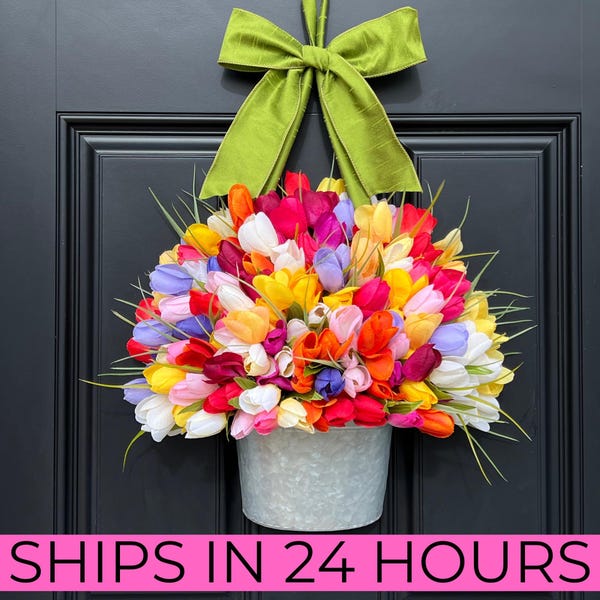 Bright Colors Wreath - Etsy