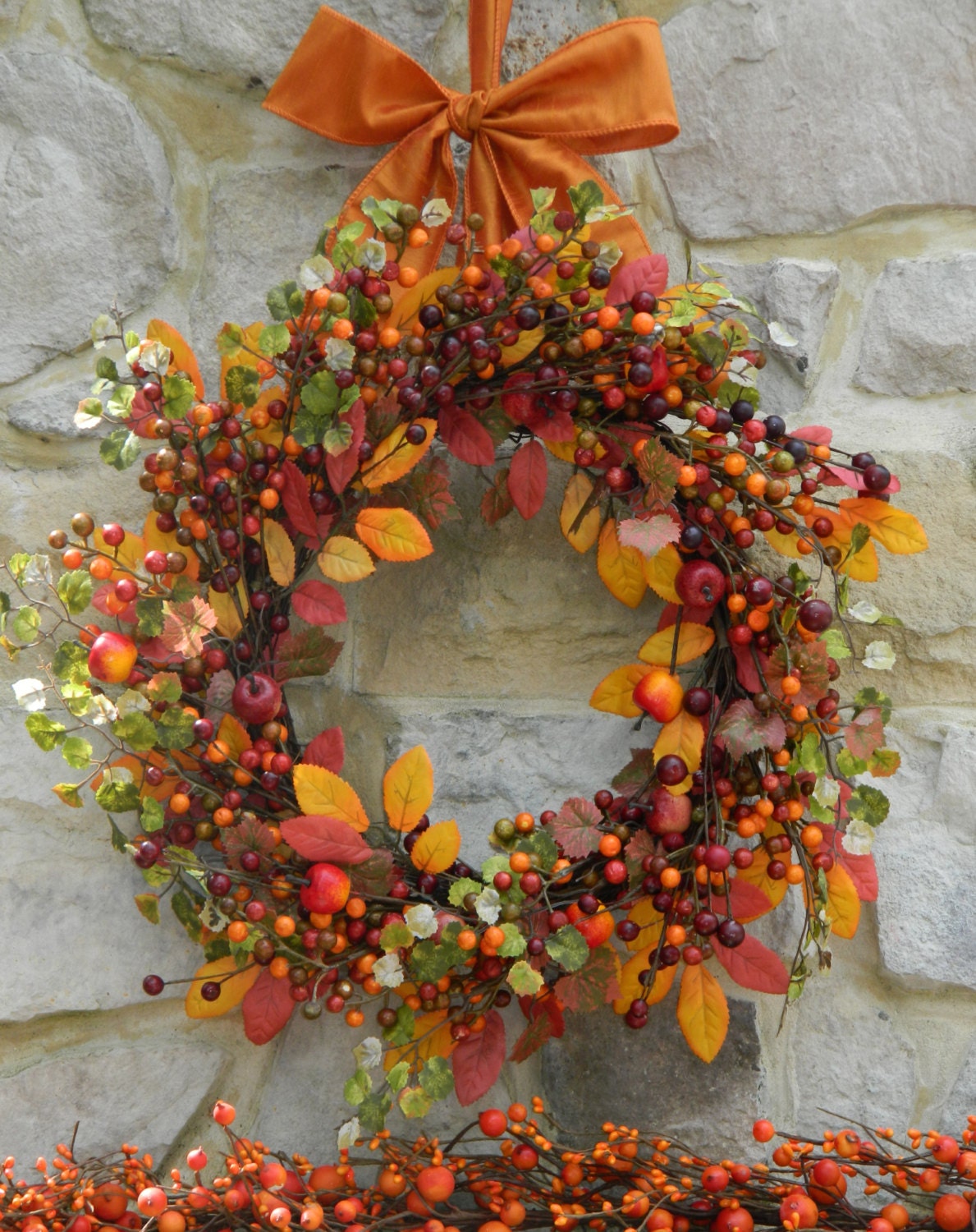 Autumn Berry Wreath Fall Wreath Thanksgiving Wreath - Etsy