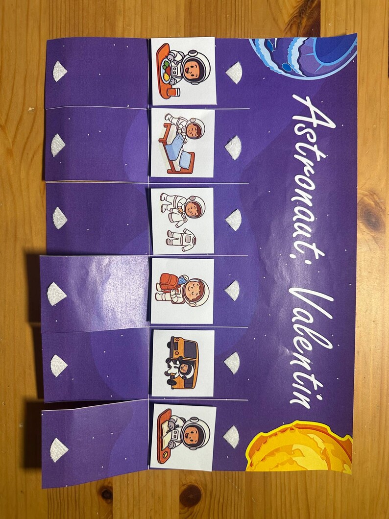 Printable Routine Chart for Kids. PDF. Space-themed Task Planner. Kids ...