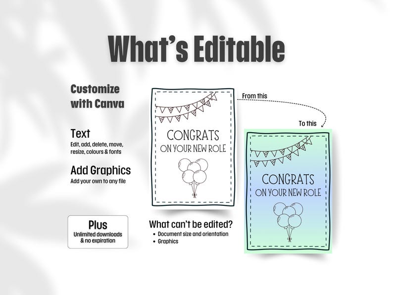 Congrats on Your New Role Card | Lateral Move Office Humor | Editable ...