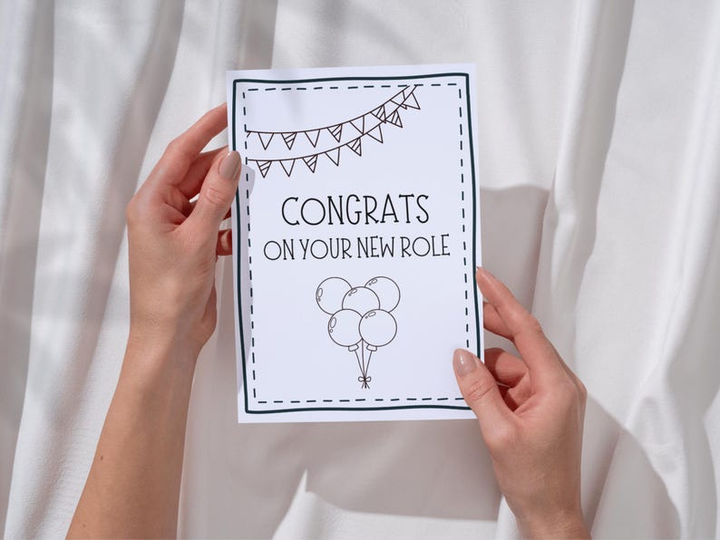 Congrats on Your New Role Card | Lateral Move Office Humor | Editable ...
