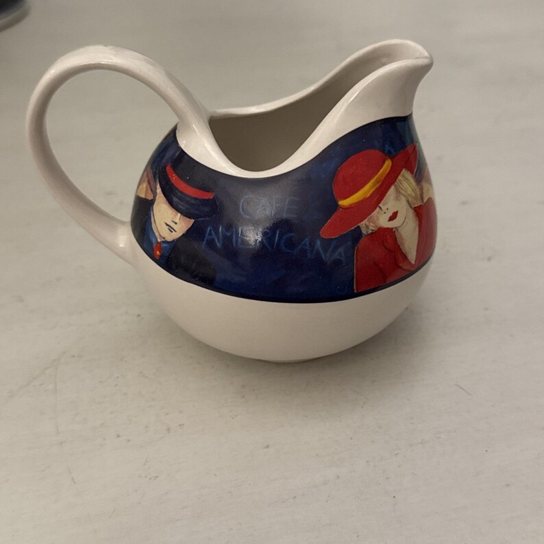 VTG Sango Furio Cafe Americana #4911 Creamer Bowl Art Deco Beautiful - Etsy