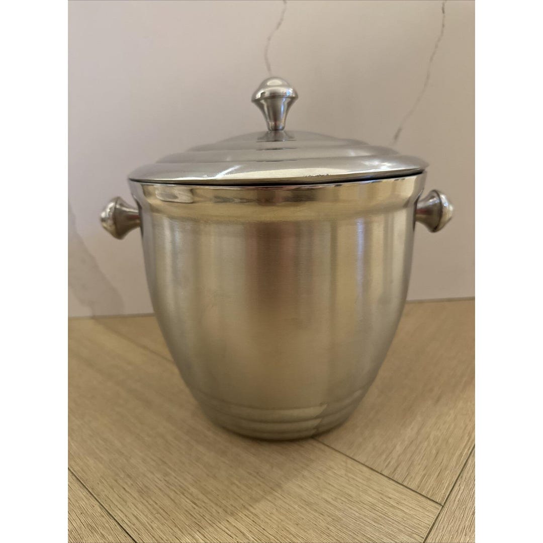 Lenox Tuscany Classics Collection Stainless Steel Metal Ice Bucket 9 ...