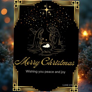Nativity Printable – Catholic Card – Holy Family Nativity Scene ...