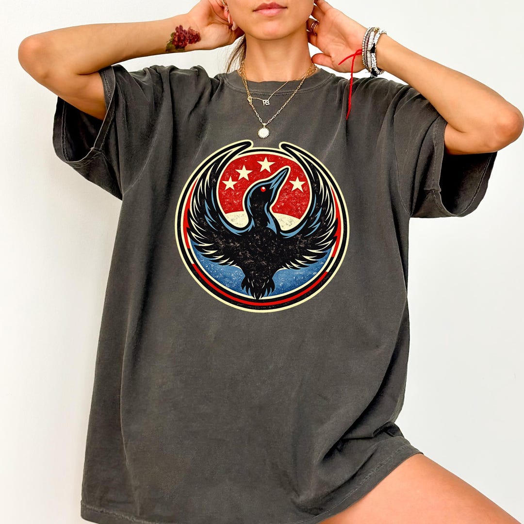 Minnesota Rebel Bird Loon Comfort Shirt, MN State Bird Loon Protest ...