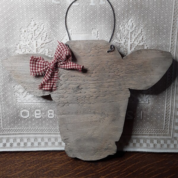 Primitive Cow - Etsy