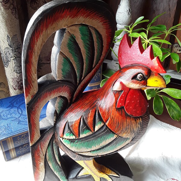 Wood Rooster - Etsy