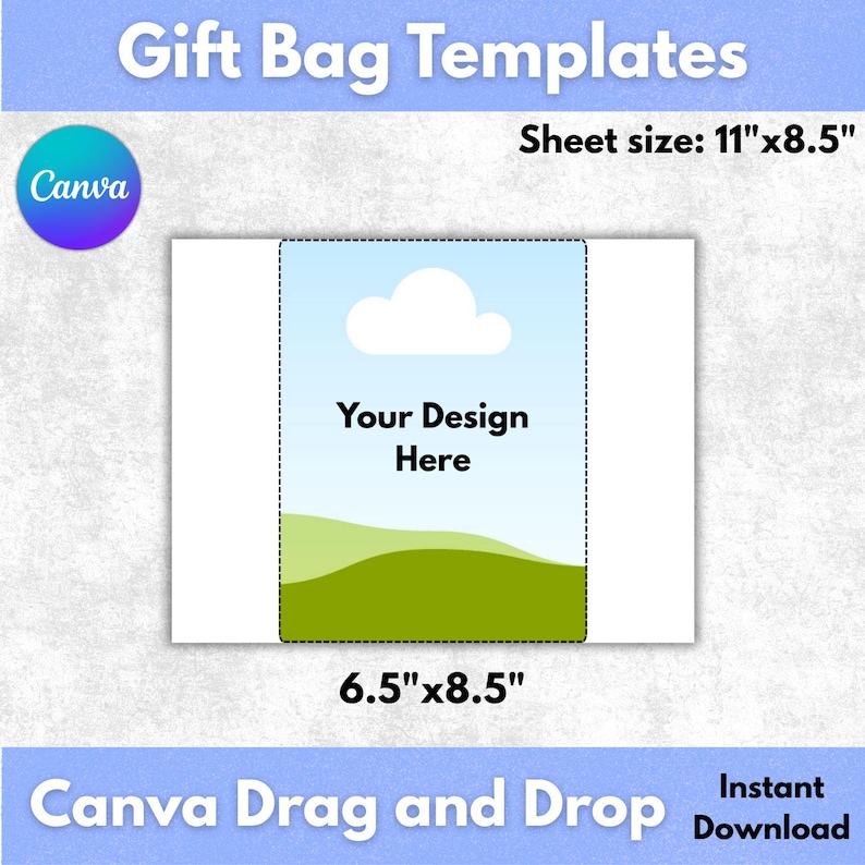 Gift Bag Label Template, Gift Bag Label, Birthday Gift Bag, Party Paper ...