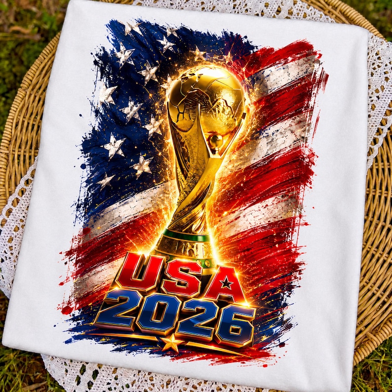 World Cup 2026 USA Canada Mexico Soccer Design Football Fan Shirt PNG ...