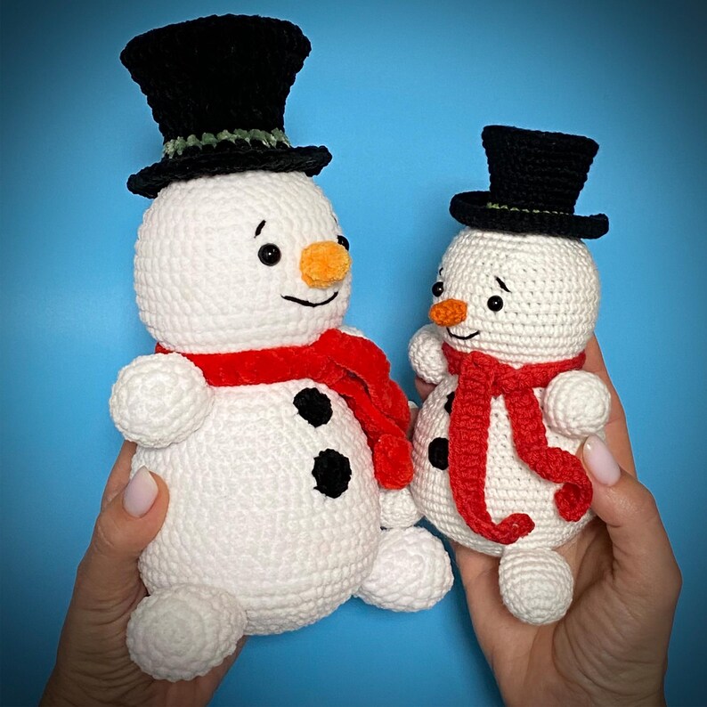 Snowman Crochet Pattern PDF. Frosty the Snowman Amigurumi. Christmas ...