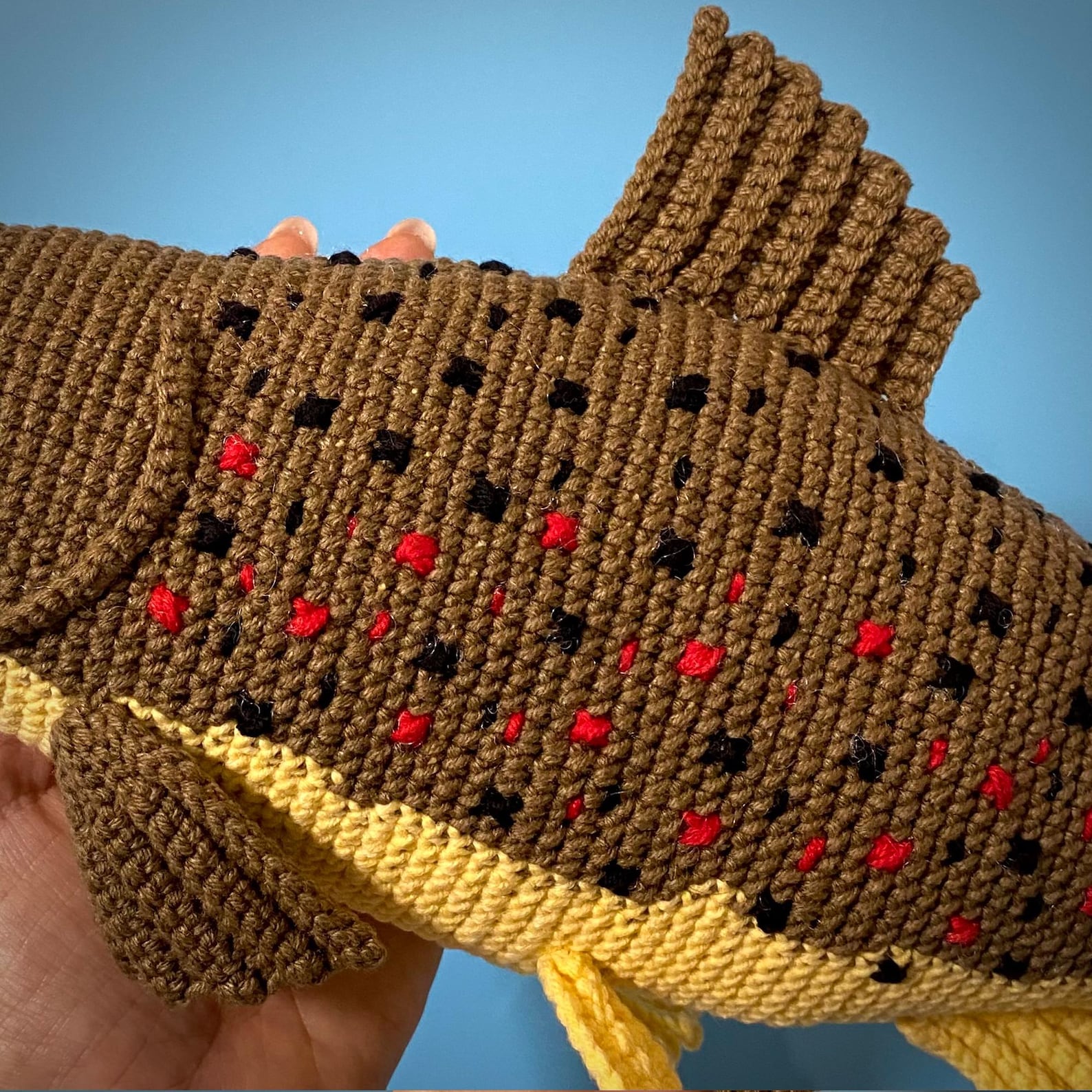 Fish Crochet Pattern PDF. Brown Trout. Realistic Fish Amigurumi ...