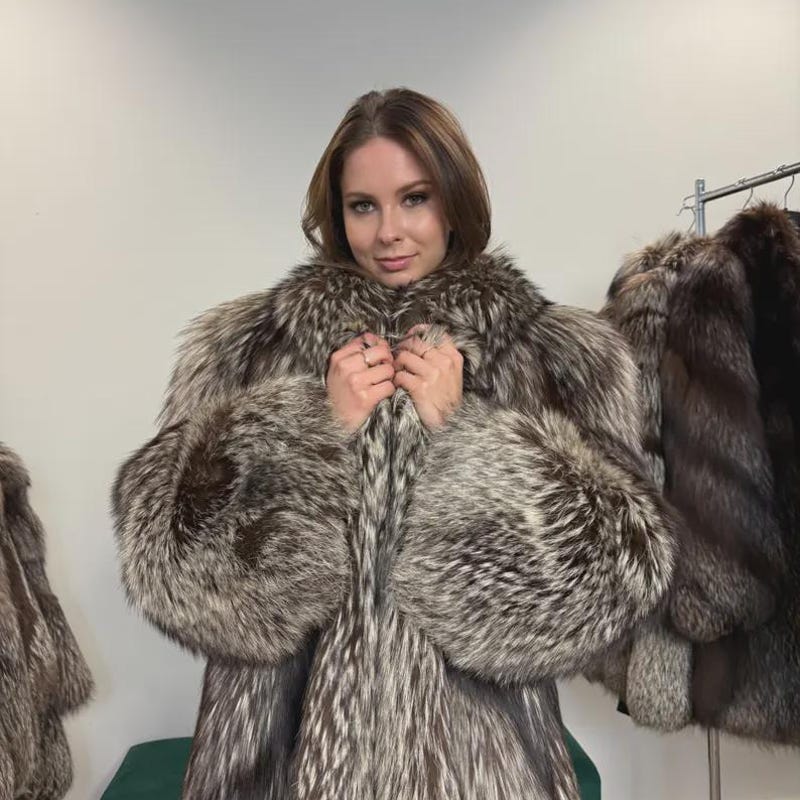 Pelliccia di volpe argentata - Etsy Italia
