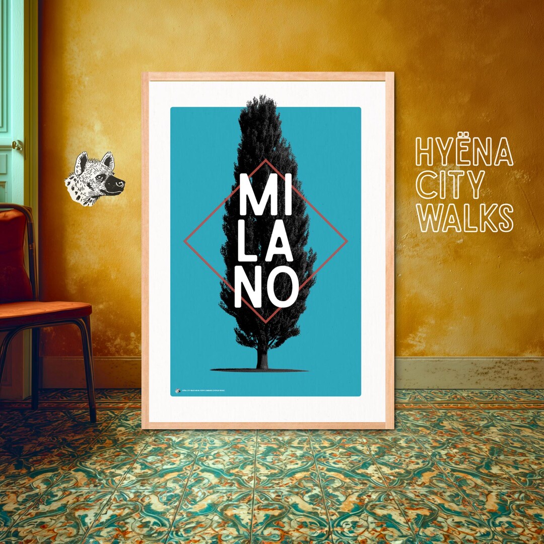 Milano Travel Poster: Milan Modern City Giclée Print - Etsy