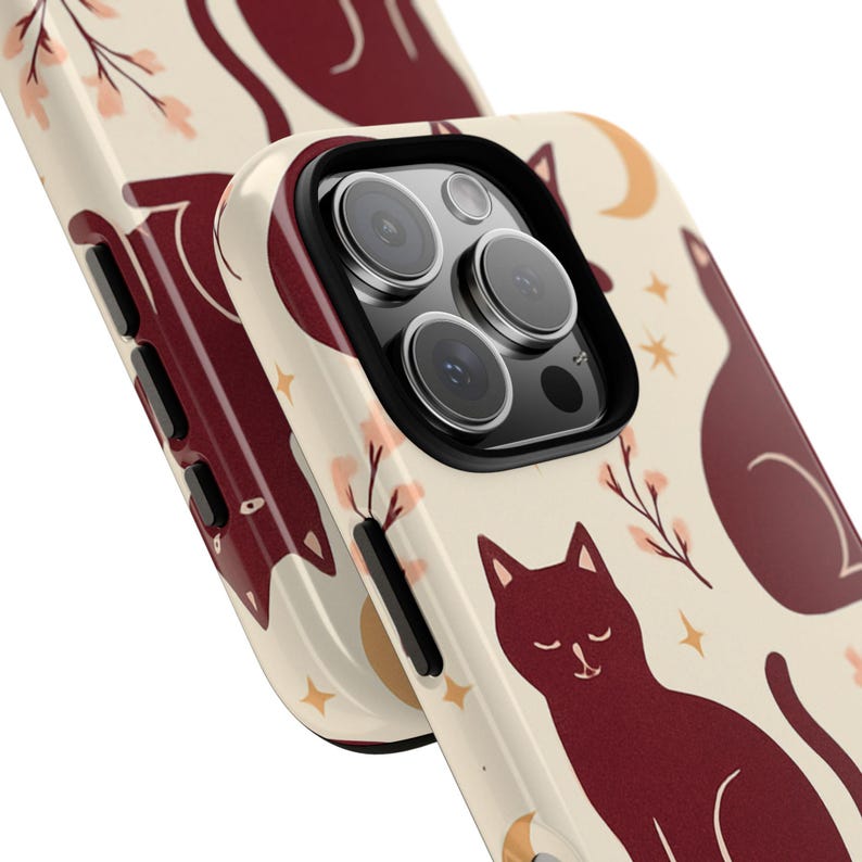 Sleeping Cat Pattern Phone Case | iPhone 17 16 15 14 13 Pro Max Plus ...