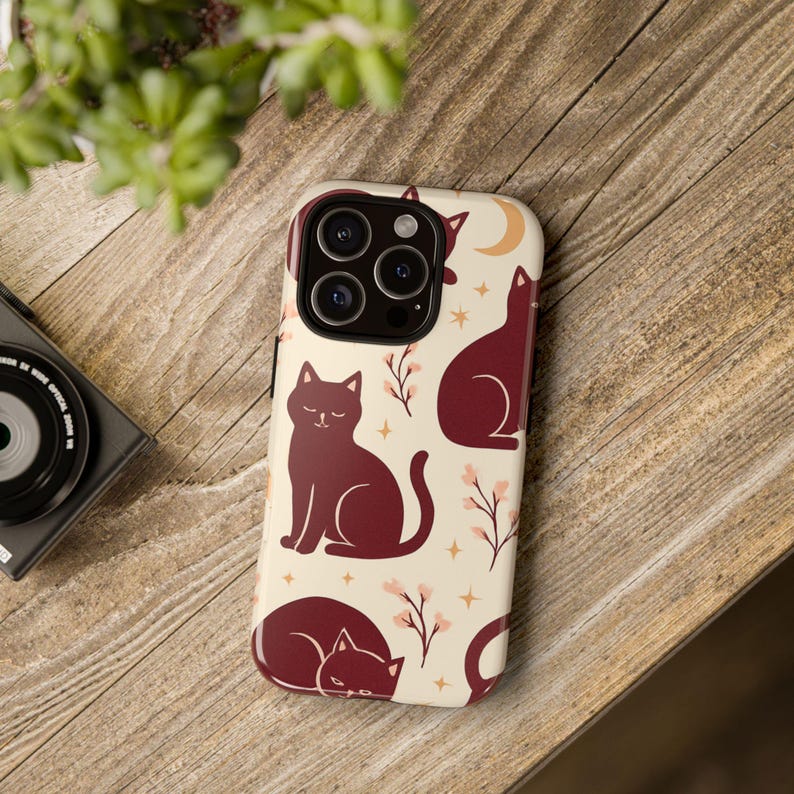Sleeping Cat Pattern Phone Case | iPhone 17 16 15 14 13 Pro Max Plus ...
