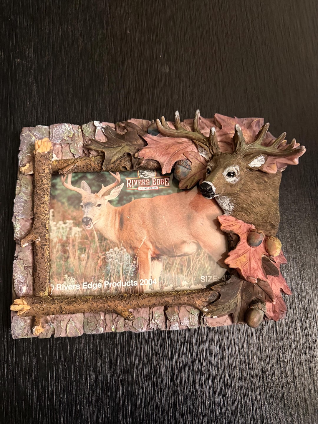 Rivers Edge 4x6” Poly-resin 3D Frame With Rustic Hunting Inspired ...