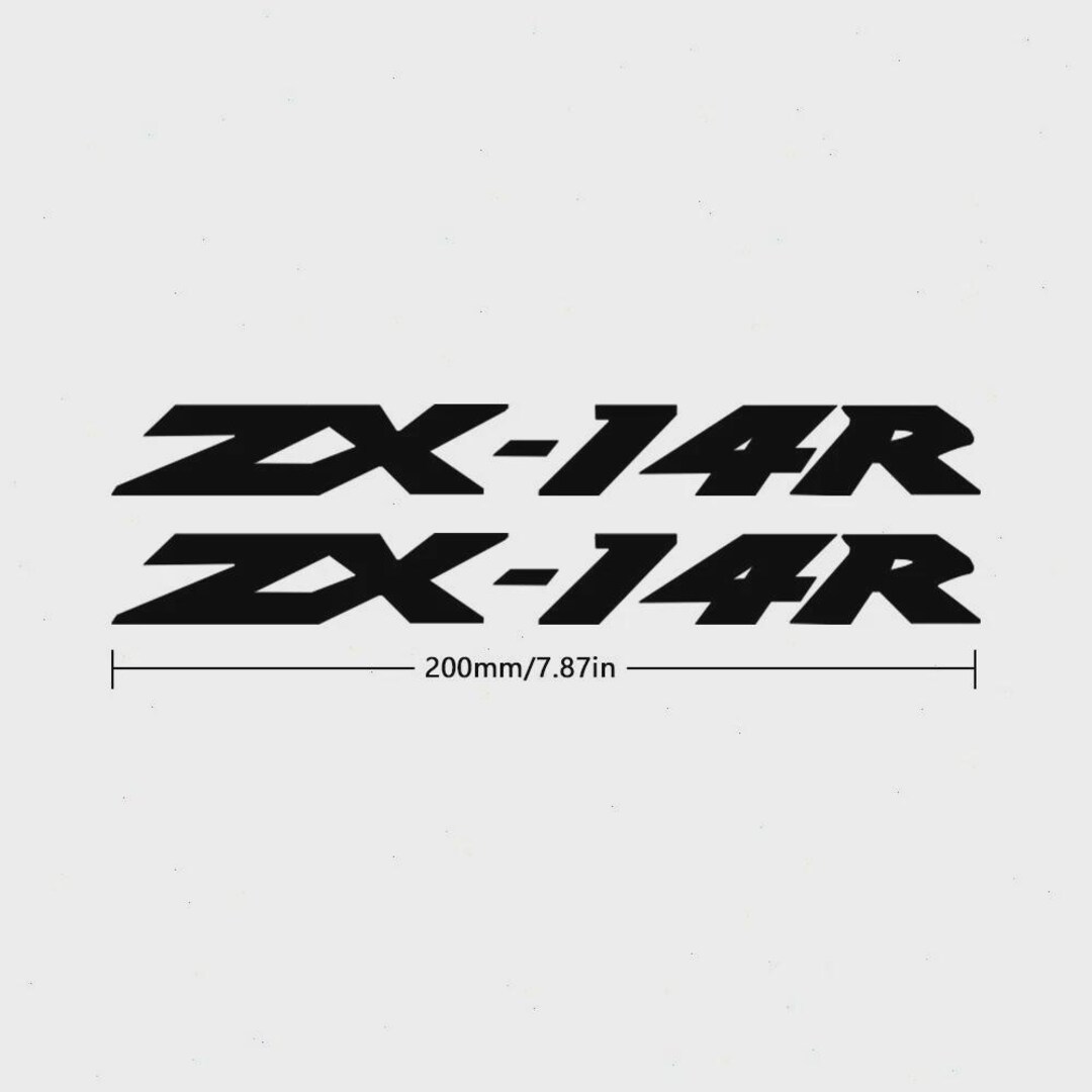 2x Kawasaki ZX14R Ninja Vinyl Decals – Waterproof Motorcycle Stickers ...