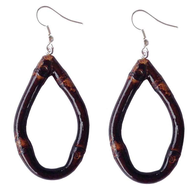 Bamboo Earrings - Etsy