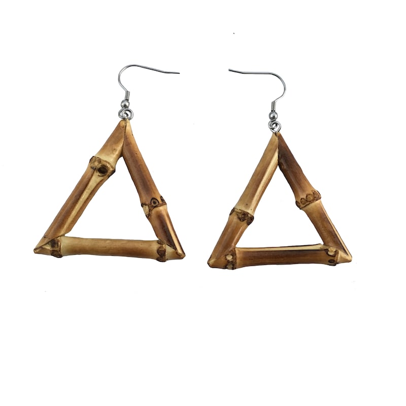 Bamboo Earrings - Etsy