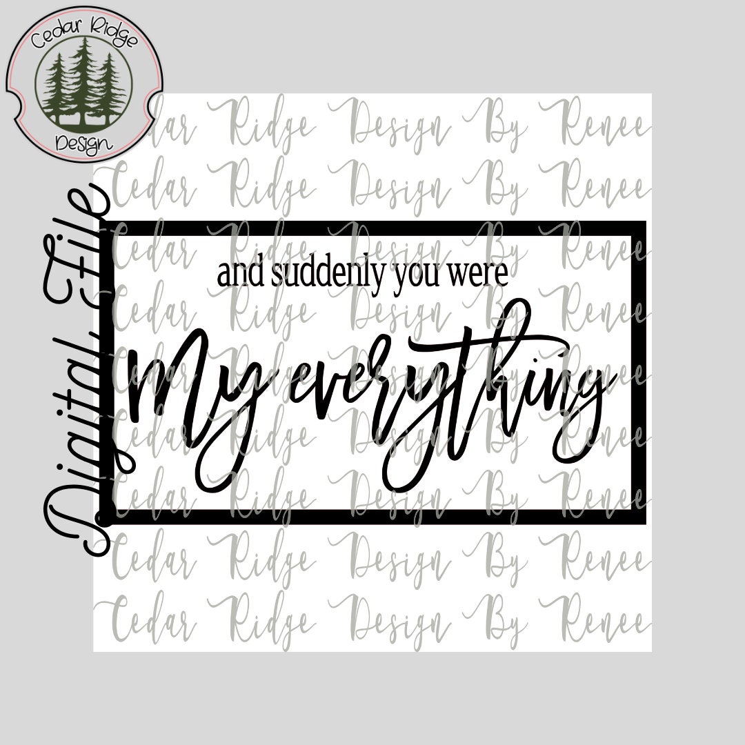 SVG/ LASER Cut/ Digital/my Everything Sign/ Farmhouse Sign/farmhouse ...