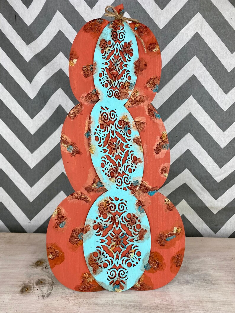 SVG/ LASER Cut/ Digital/elegant Pumpkin Stack/pumpkins/fall/leaner/door ...