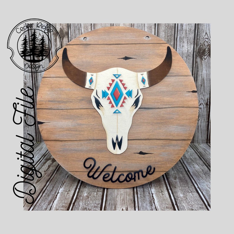 Aztec Bull / Aztec Bull Wall Sign /SVG/ LASER Cut/ - Etsy