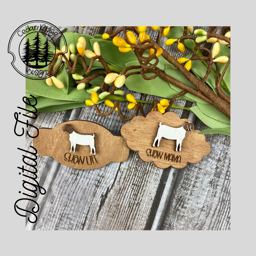 Show Mama Horned Doe Alligator Hair Clip/svg/laser Cut/digital/horned ...