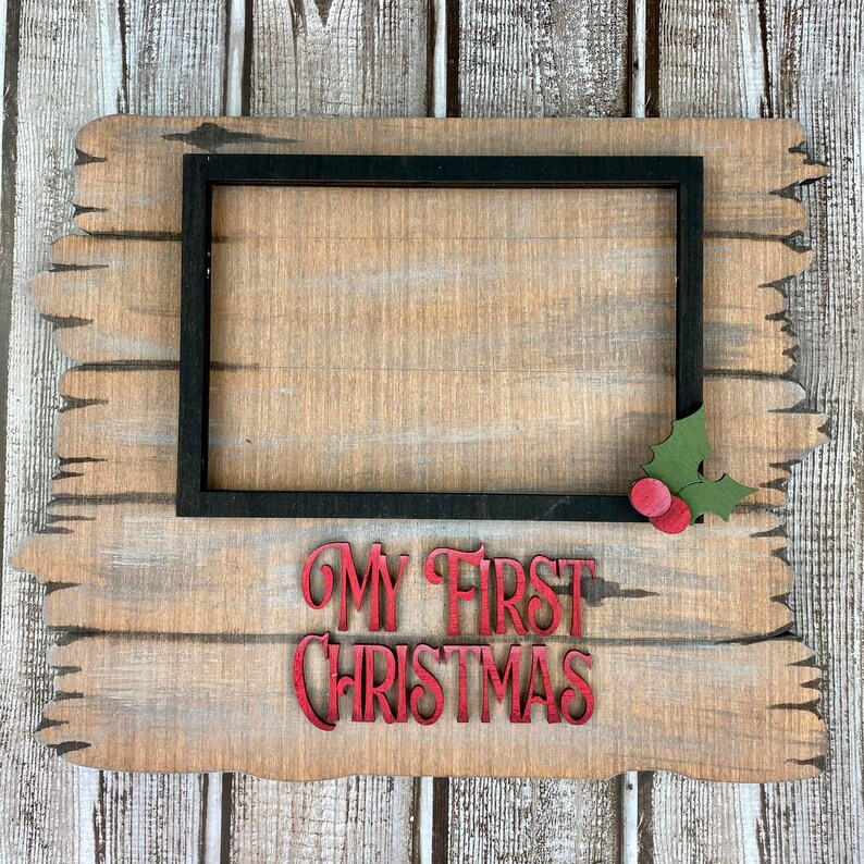 SVG/ LASER Cut/ Digital/4x6 Christmas Photo Frame/christmas - Etsy