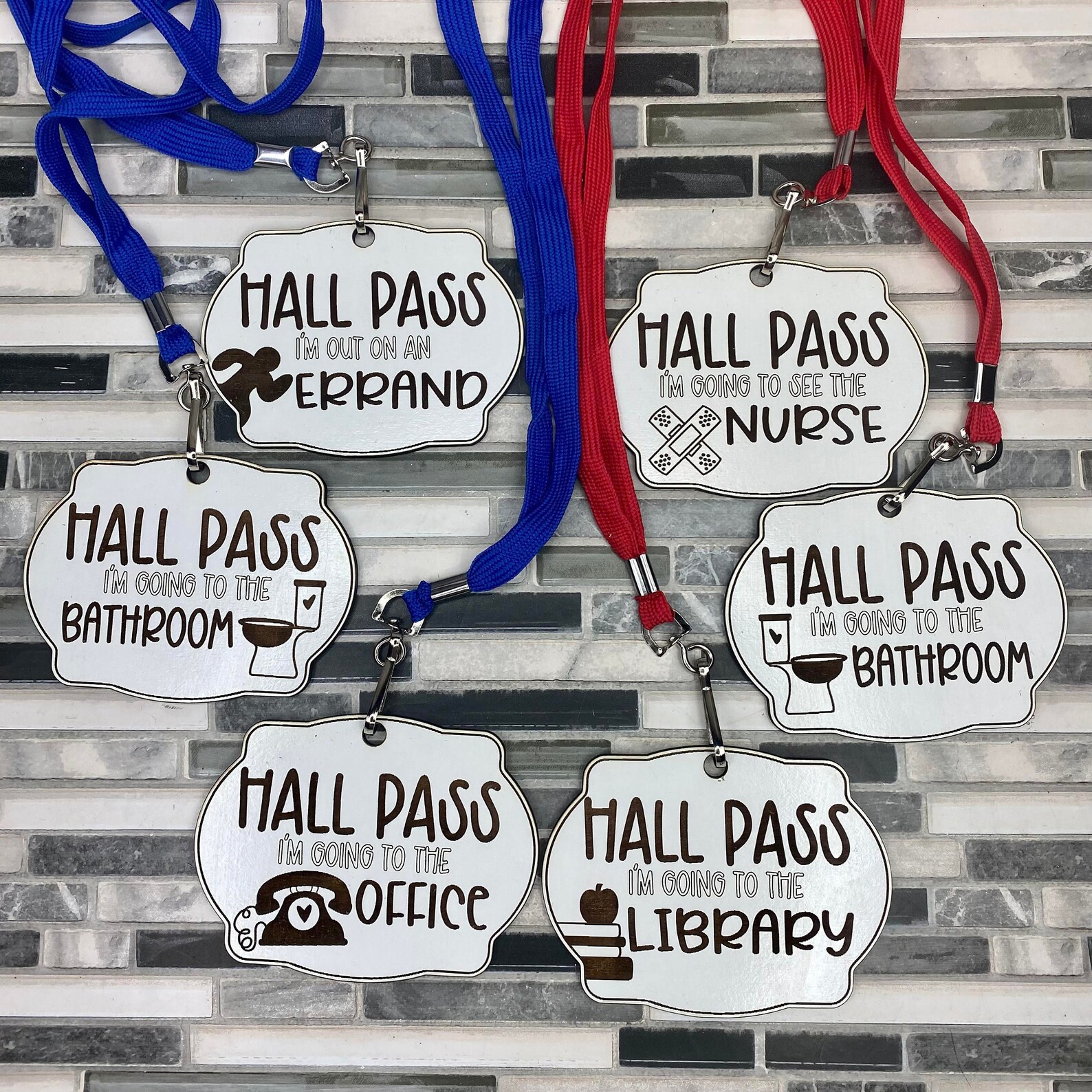 SVG/ LASER Cut/ Digital/classroom Hall Pass /school Hall Pass/teacher ...